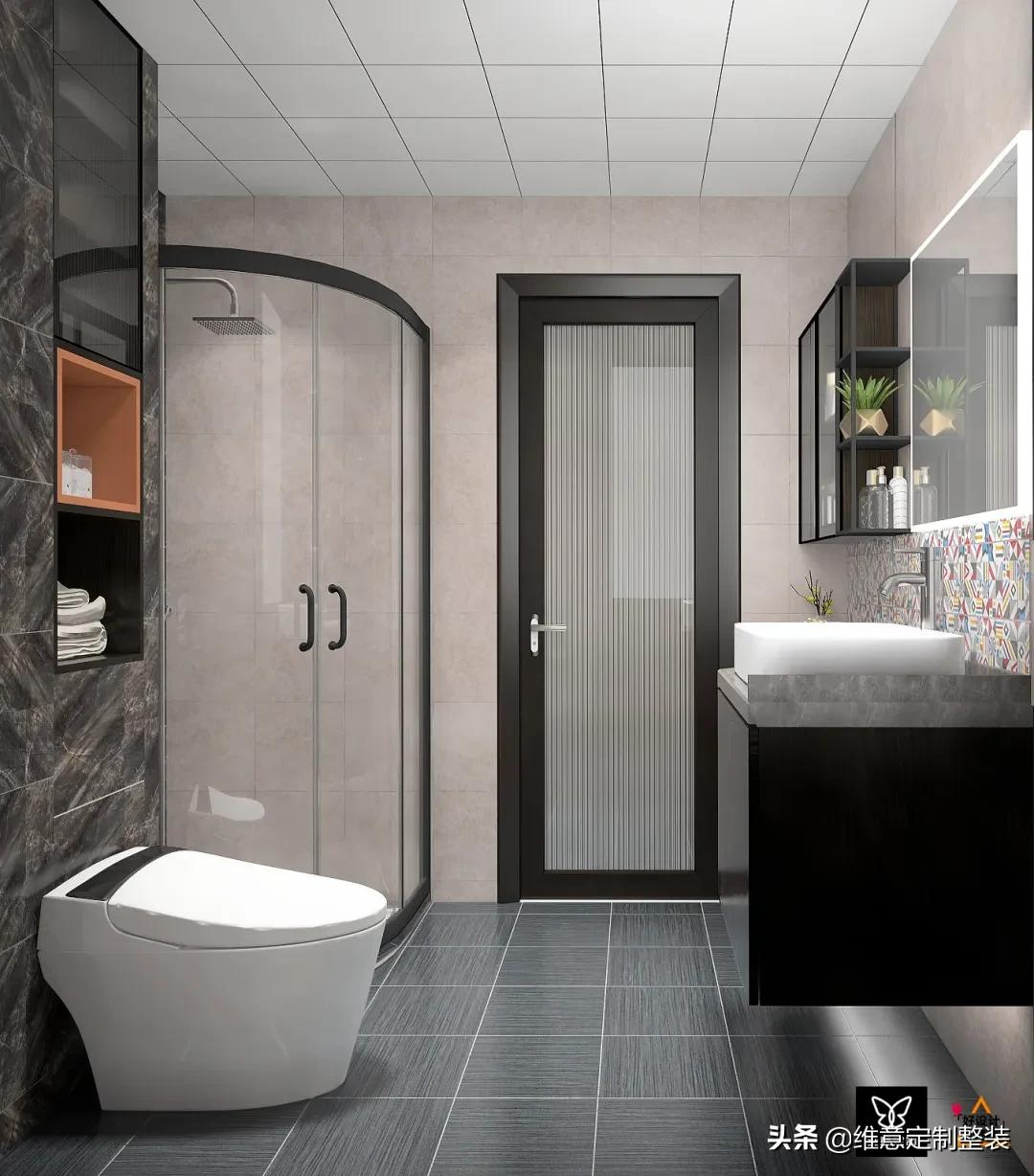 The 4m2 bathroom is so perfect, just copy it for the small apartment ...