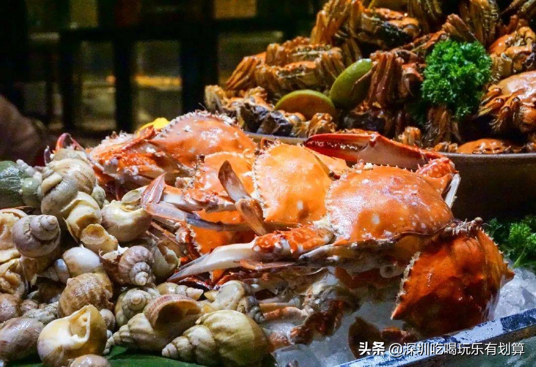 A luxurious buffet in Putuo, Shanghai, to enlarge the offer, rich crab ...