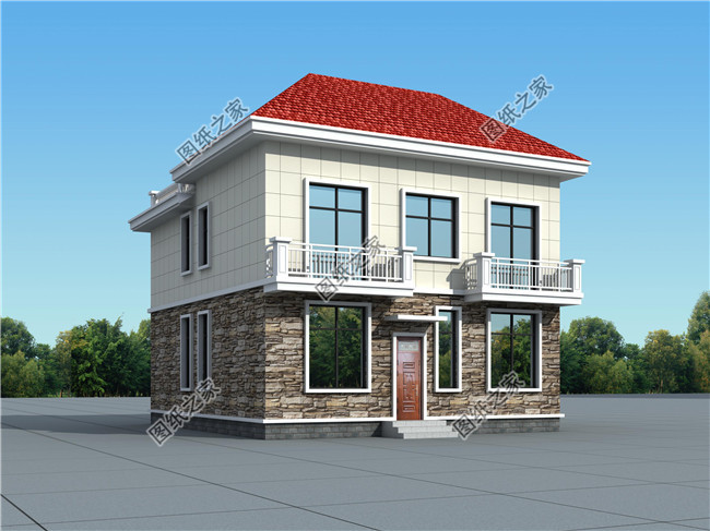 A 110-square-meter two-story building suitable for rural construction ...