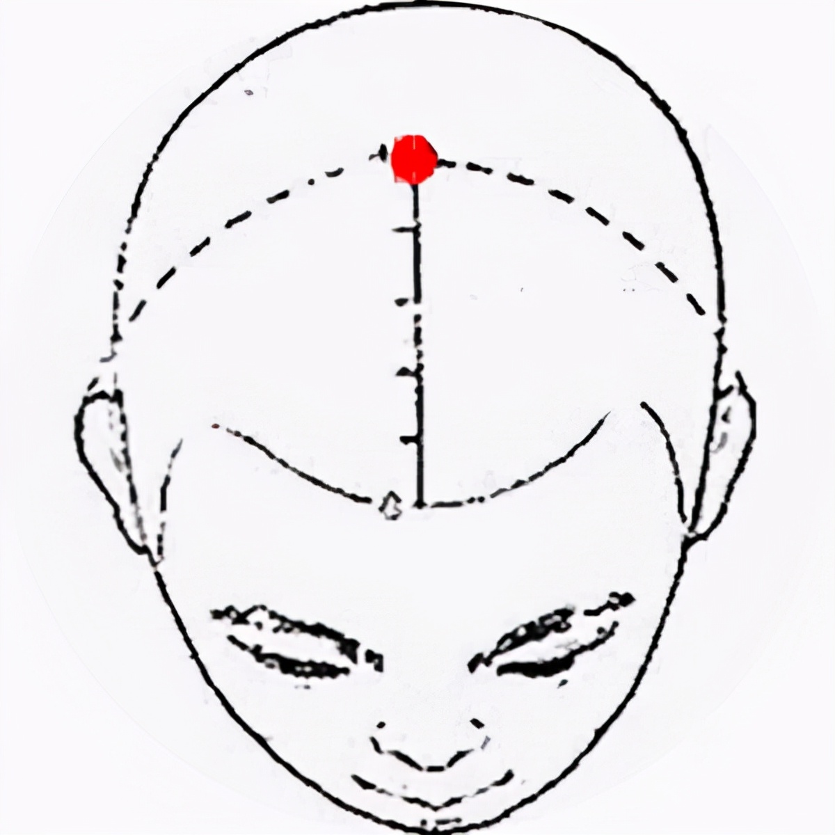 7 acupoints on the head and face, master massage techniques, suitable ...