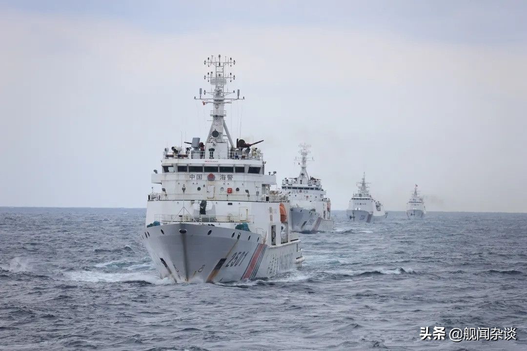 Rolling sea protection-the sea police 5000-ton law enforcement ship is ...