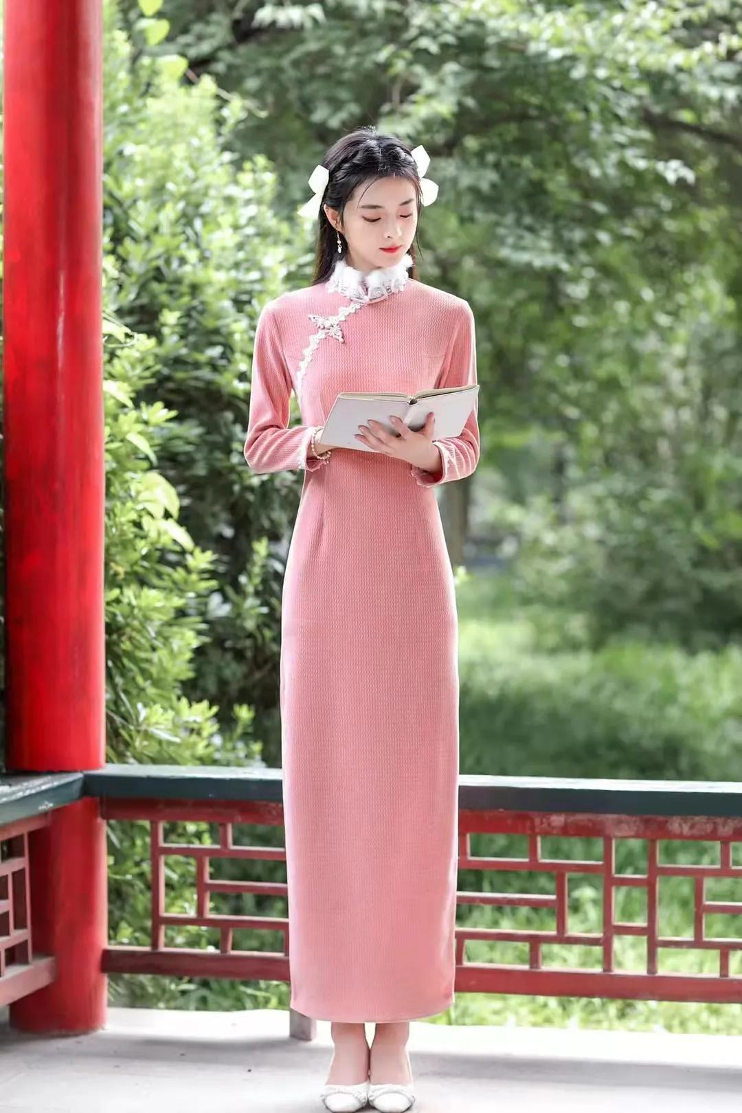 Fenrun ethnic style long cheongsam, return you to the pretty lady who ...