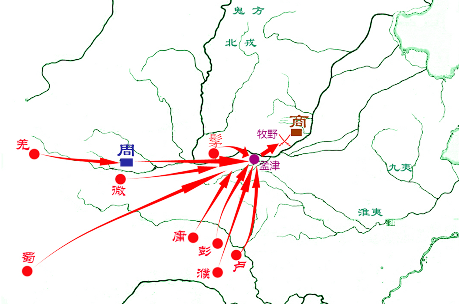 In the Battle of Muye, the Shang Dynasty was defeated like a mountain ...