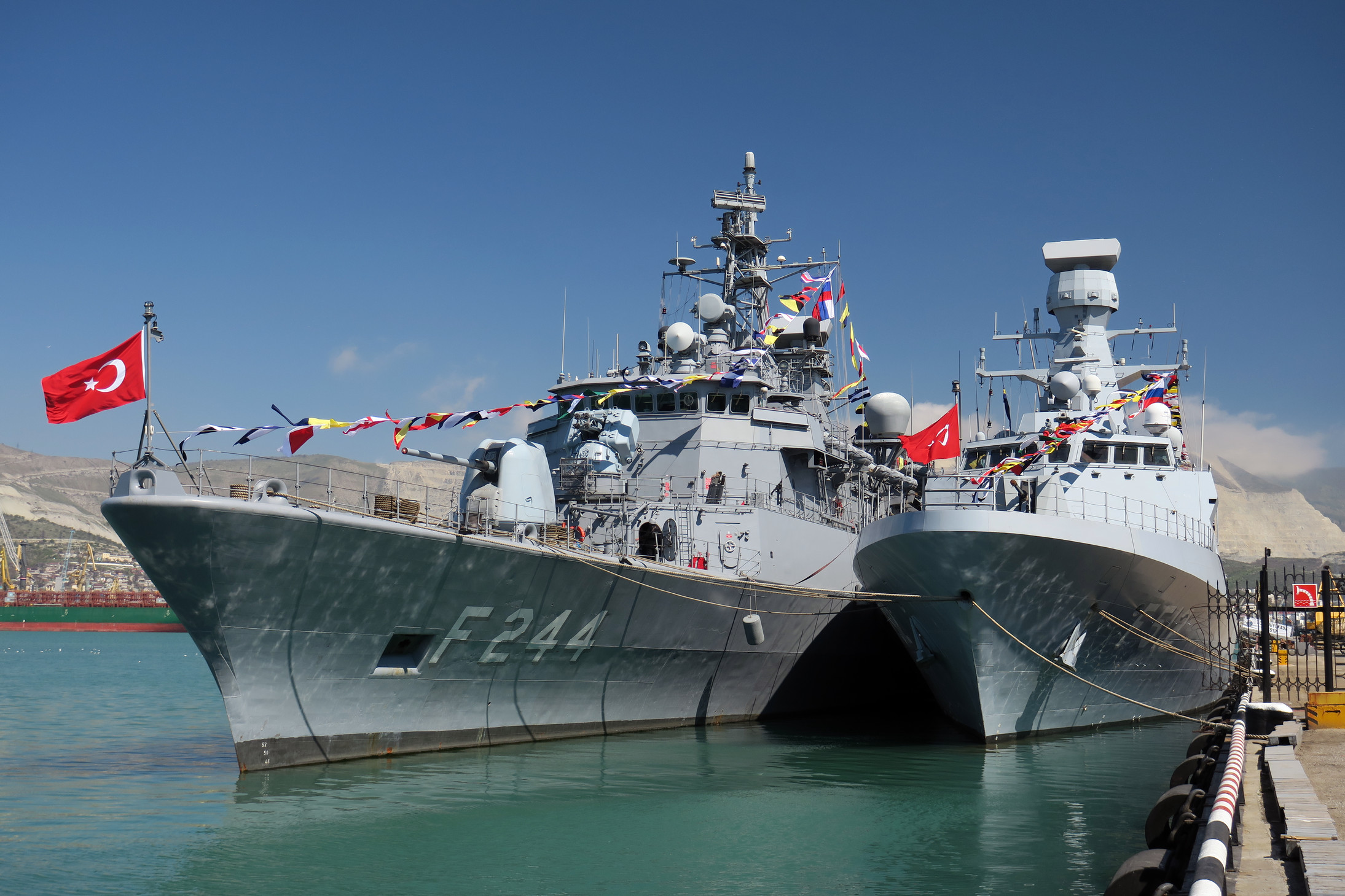 Littoral combat ship island-class frigate of the Ottoman Empire with ...