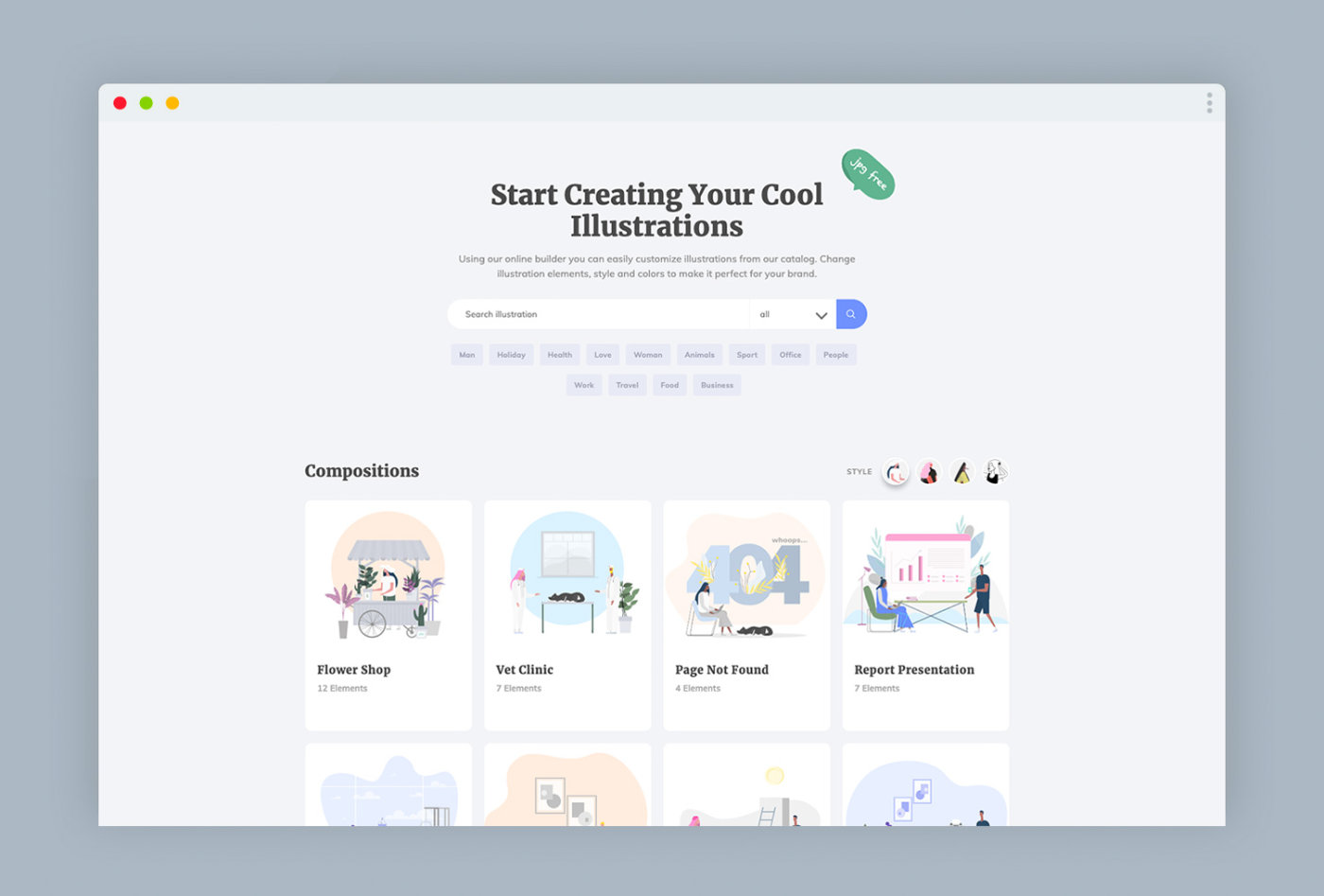 Having these 15 illustration libraries is enough to bridge the gap ...