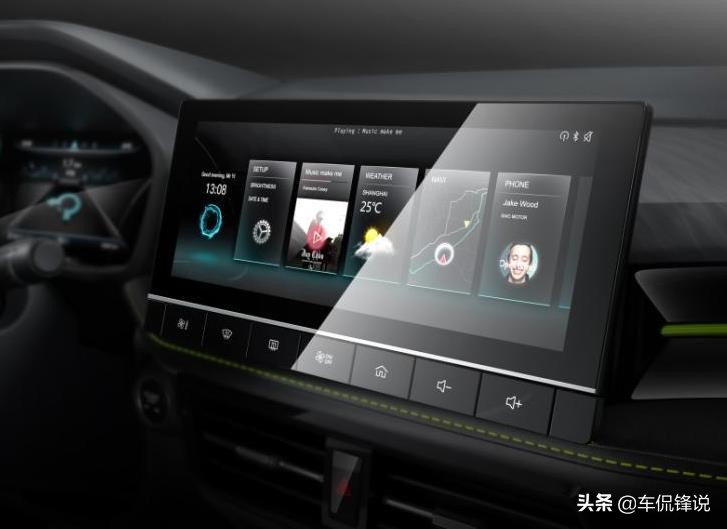The 59,900 compact car is equipped with a 10.25-inch central control ...