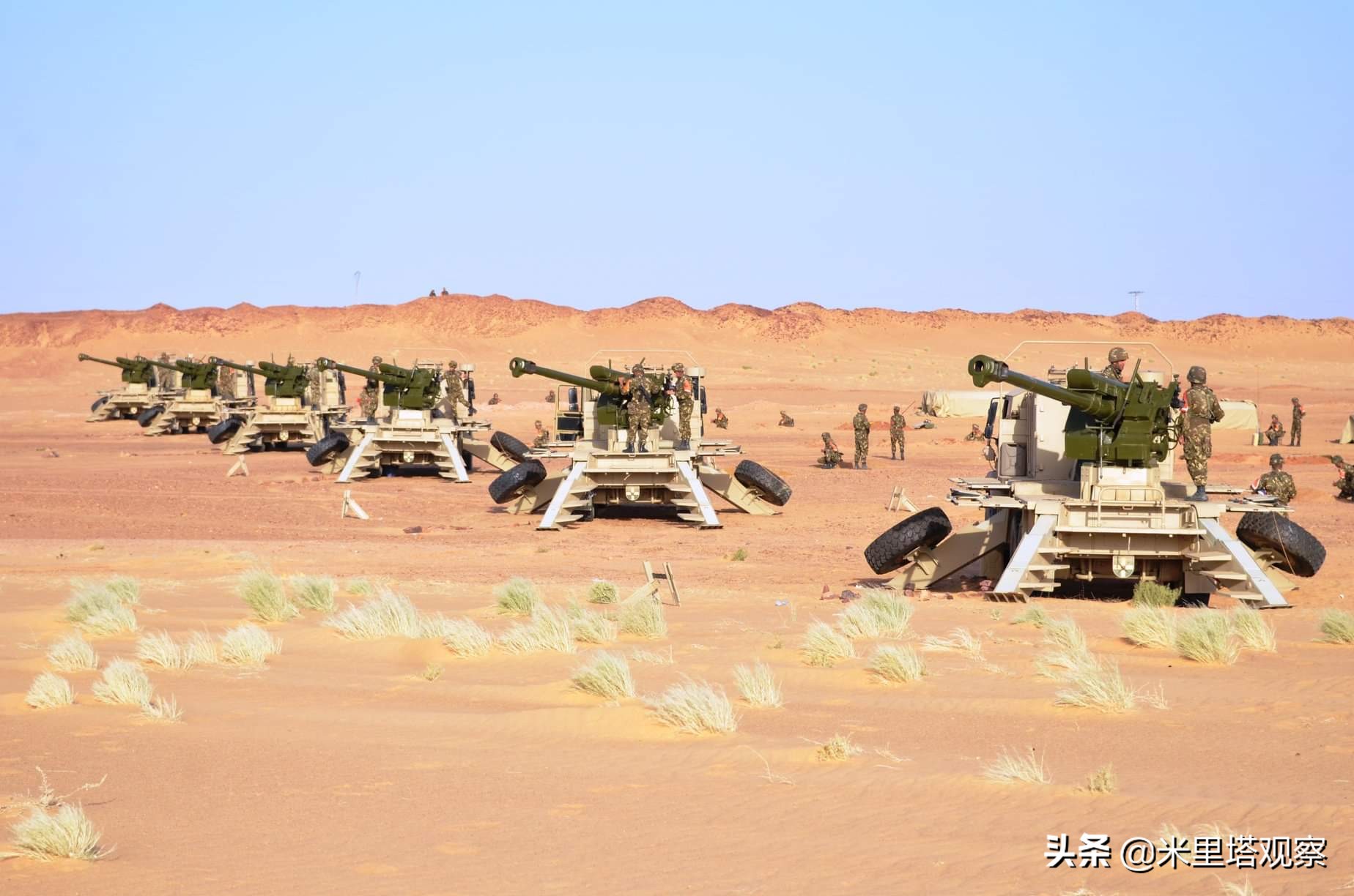 Two domestic self-propelled artillery in Algeria - iNEWS