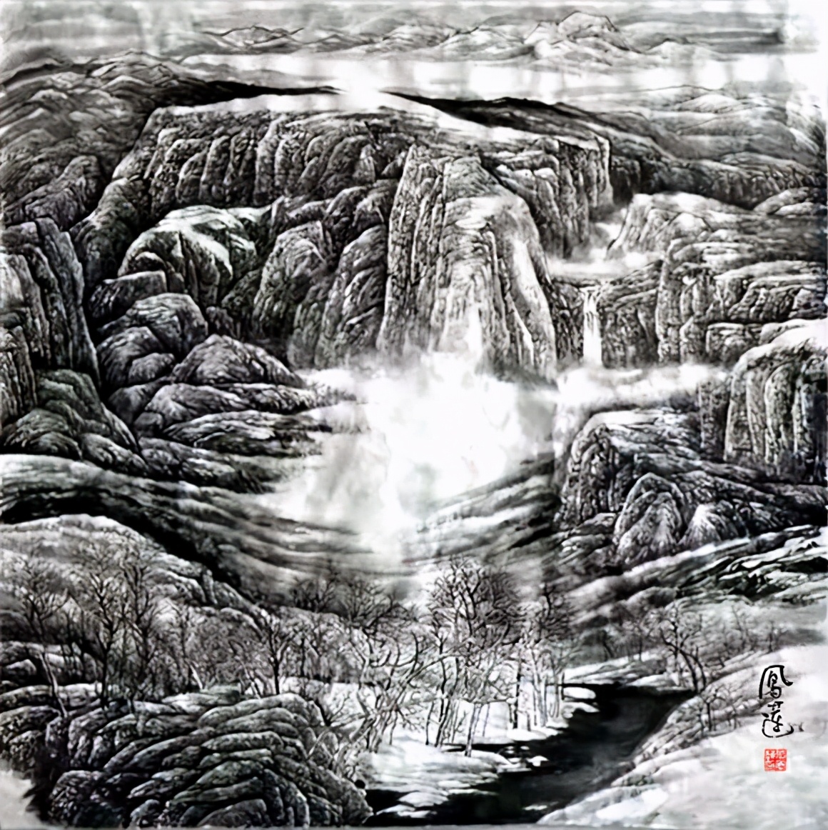 Painter Zhang Fenglian-Mo Yun is free and watery - iNEWS
