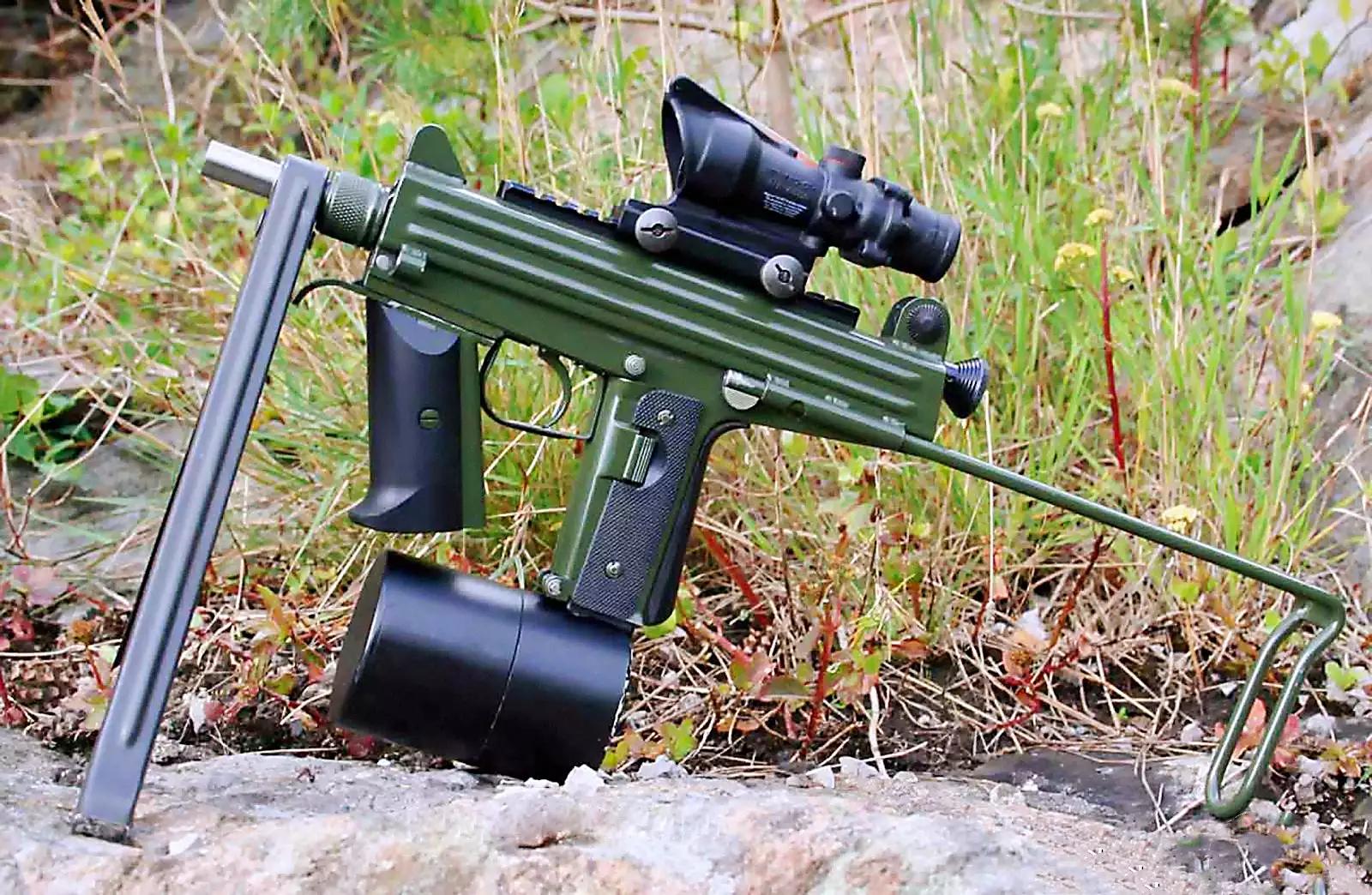 The firing rate is 700 rounds per second, and the initial velocity is ...