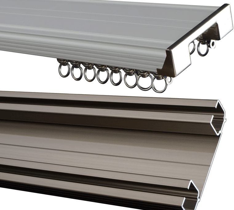 Roman rods for hanging curtains, slide rails or curtain boxes? After ...