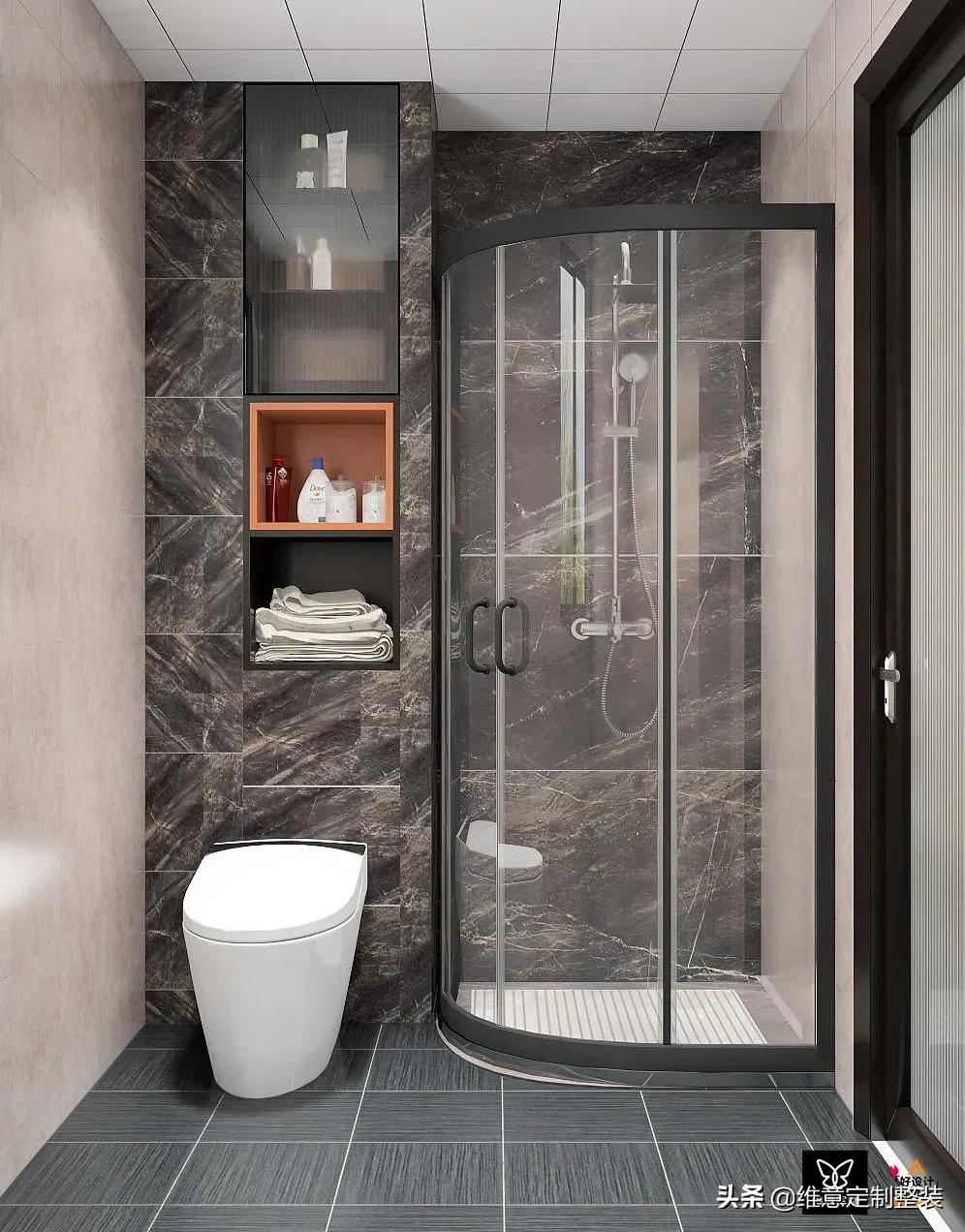 The 4m2 bathroom is so perfect, just copy it for the small apartment ...