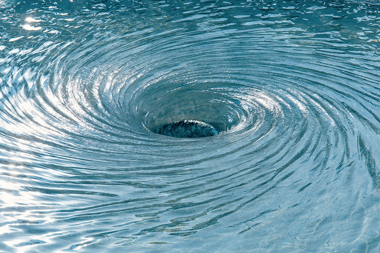 Why are the rivers curved?Could it be the problem of the river bed ...