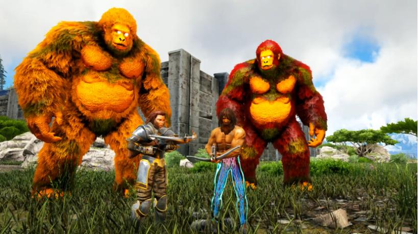 "Ark Survival Evolved" isolated island clearance strategy, Silverback ...