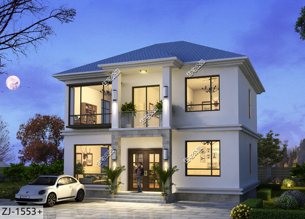 The 10×8 meter covers an area of only 94 square meters and can be built ...