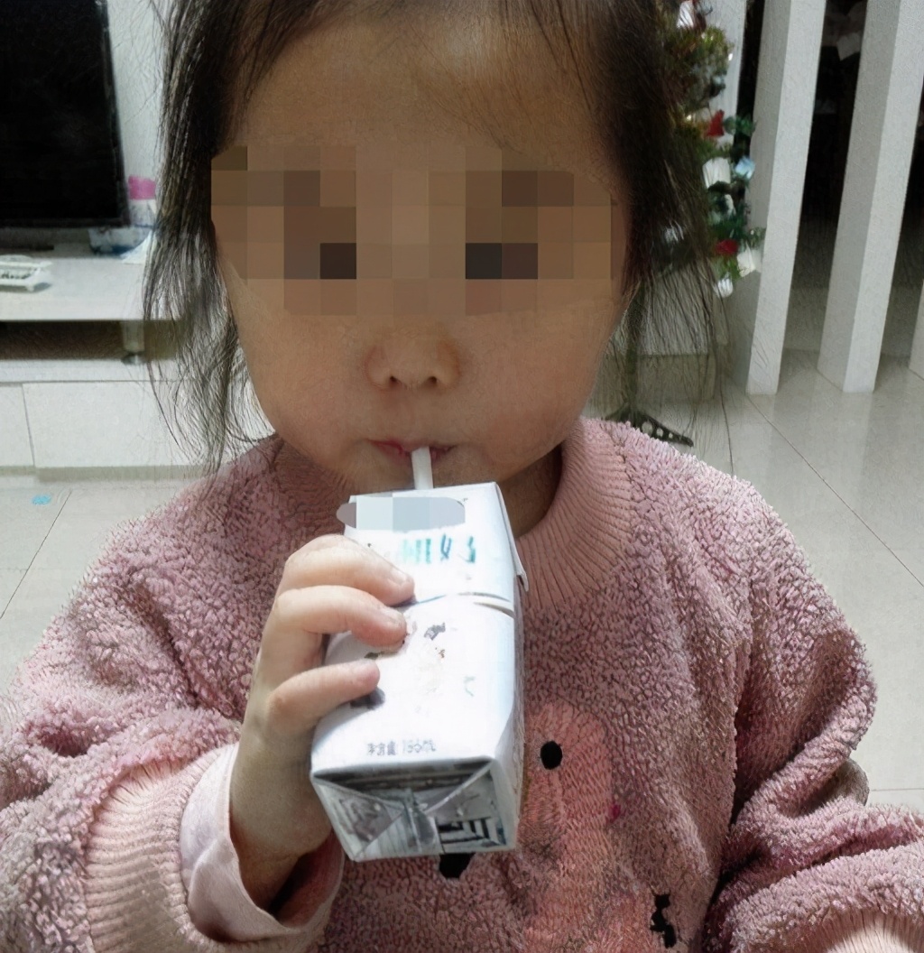 Two children, one hates to drink milk, the other drinks milk every day ...