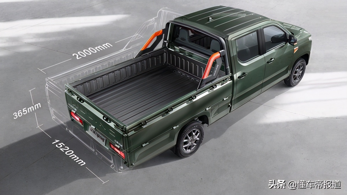 With a cargo box of 2 meters, the Wuling Zhengtu "Kinmin" pickup truck ...