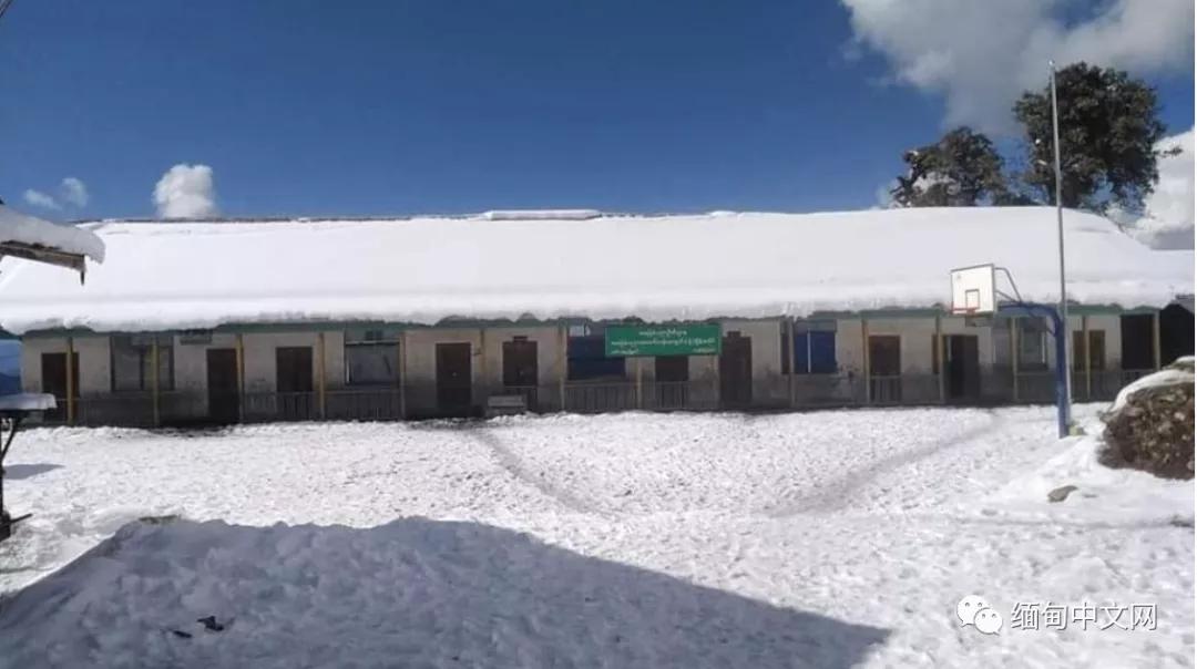 In hot Myanmar, there are areas covered with snow all the year round ...