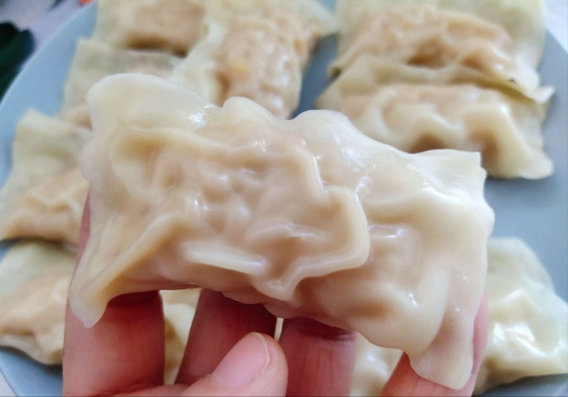 Wonton skin chicken breast steamed dumplings, low-fat and delicious ...