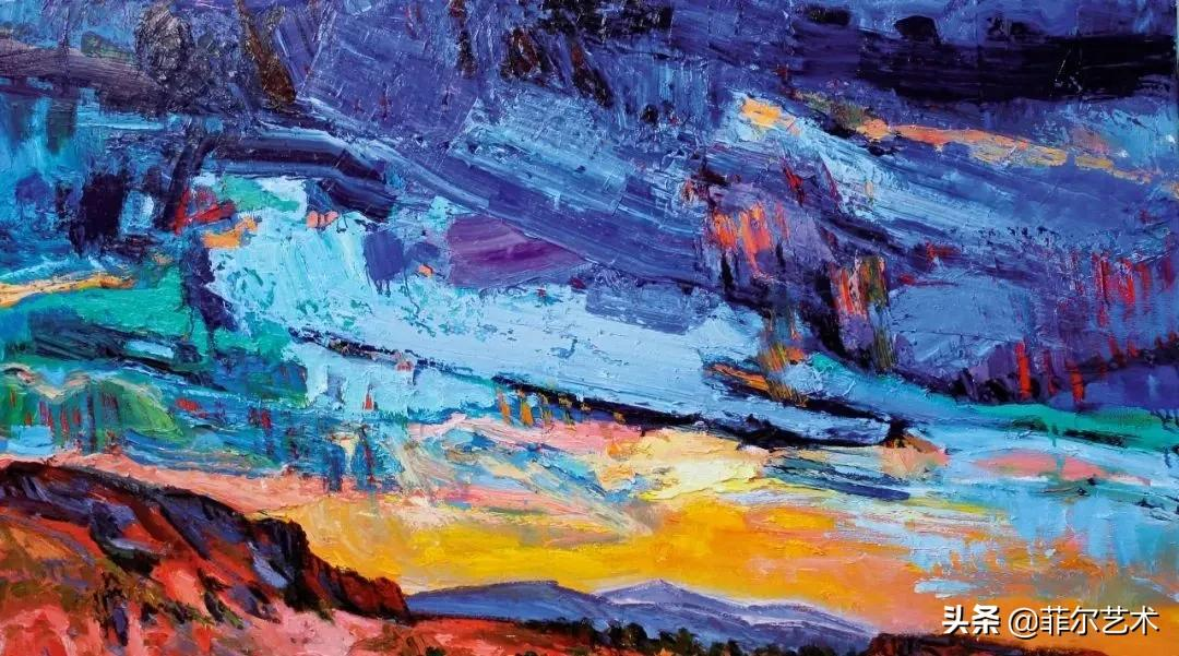 Painter Brian Cote's heavy brushwork oil paintings are bold and ...