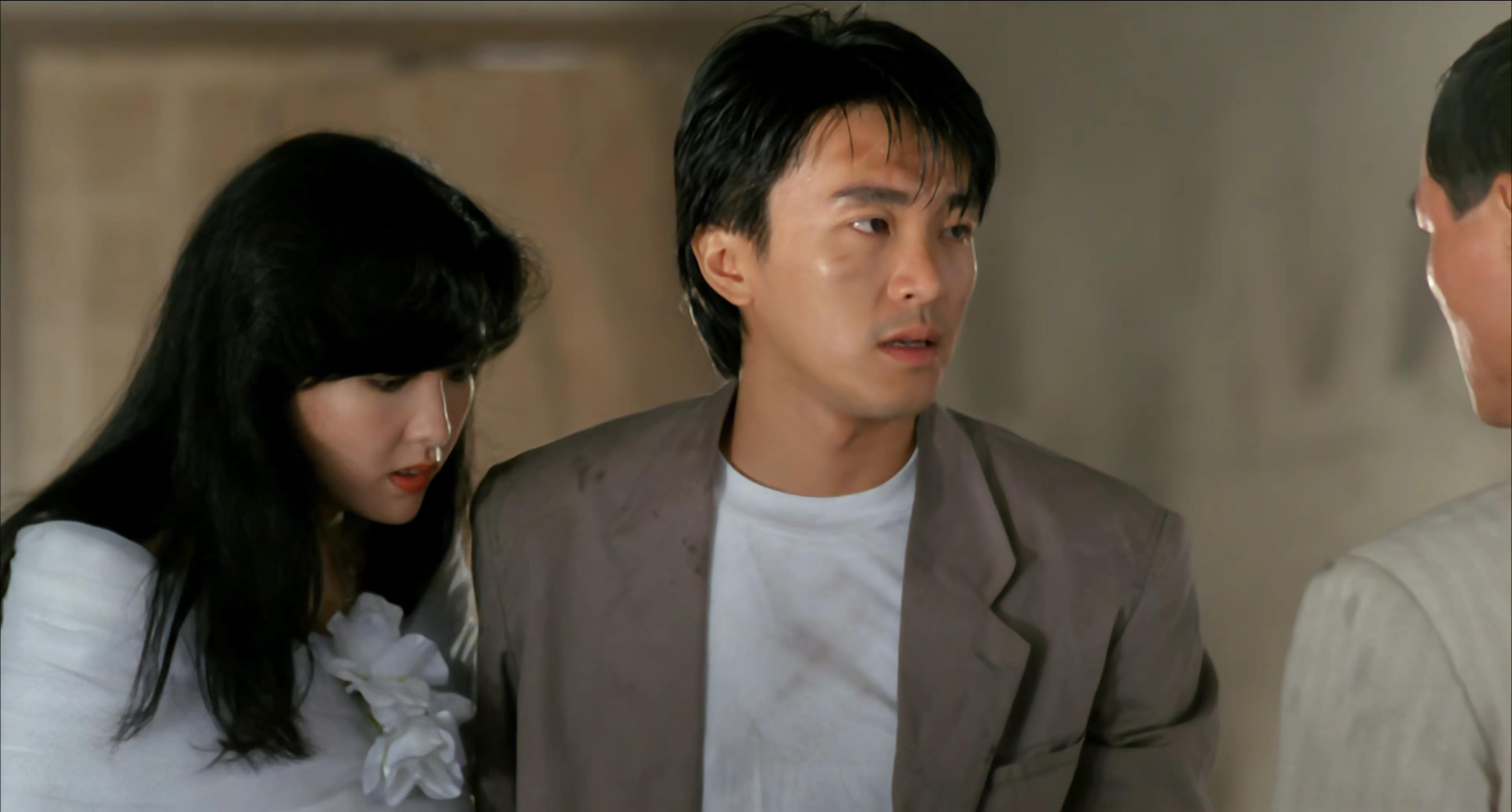 Stephen Chow's early films, hand in hand with Chen Huimin, the heroine Zhou Huimin has a fairy ...