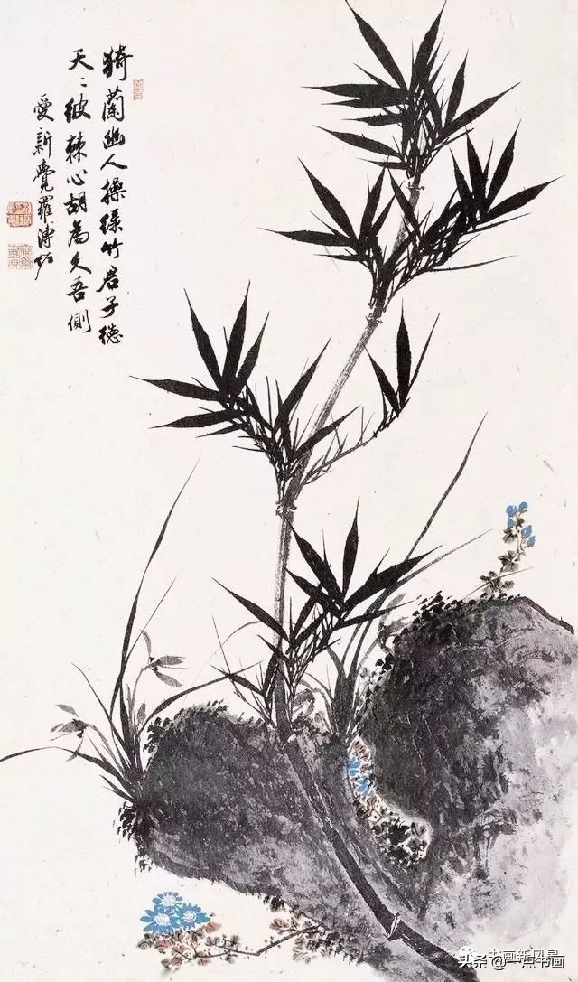 Pu Zuo writes orchids and bamboo, like a breeze blowing on his face - iNEWS