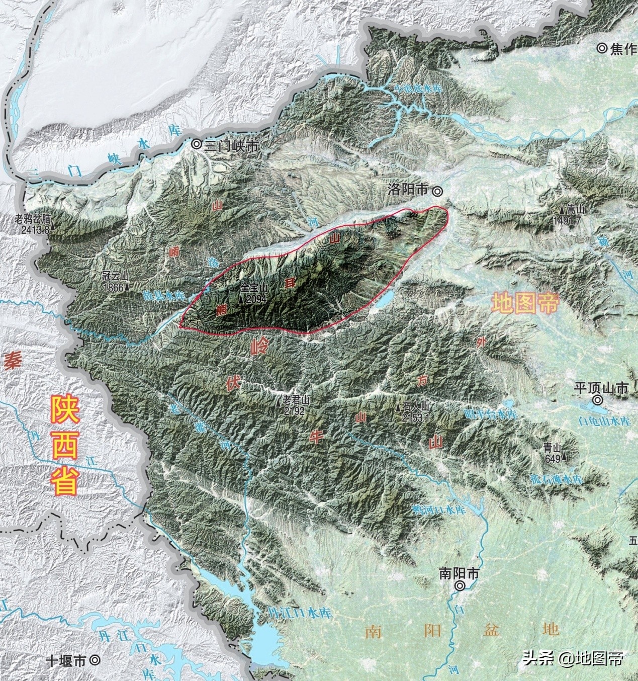 Xiong'er Mountain, the southern barrier of Luoyang, where Li Mi died at ...