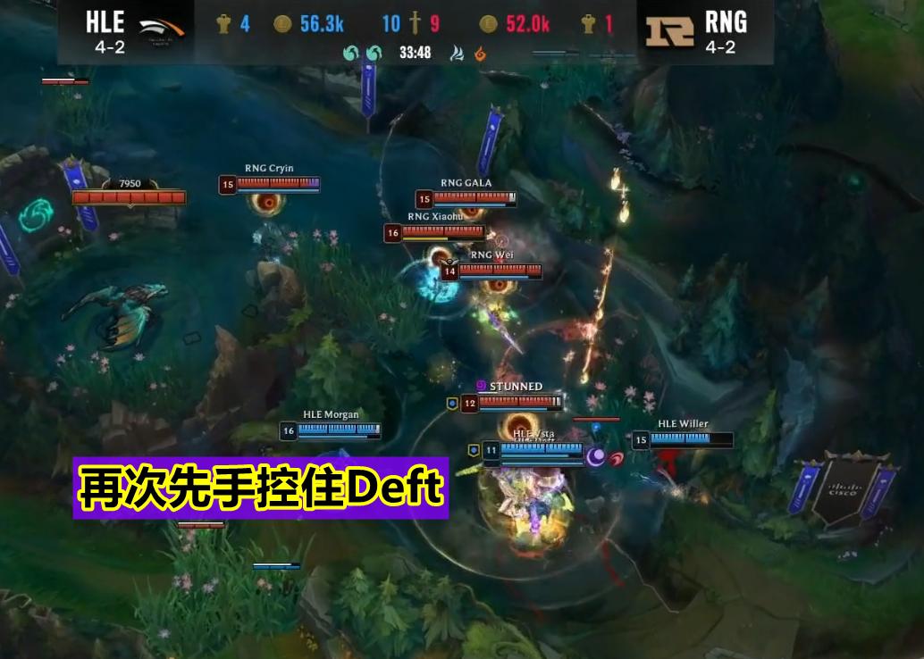 RNG desperately turned HLE, the group first advanced to the top 8, Gala female gun 0 killed too ...