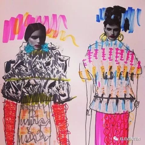 Fashion illustrator's grotesque aesthetics, painted like this, Saint ...