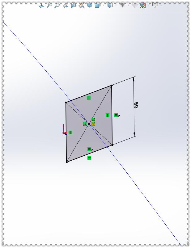 Draw two X-shaped frames staggered with each other with SolidWorks - iNEWS