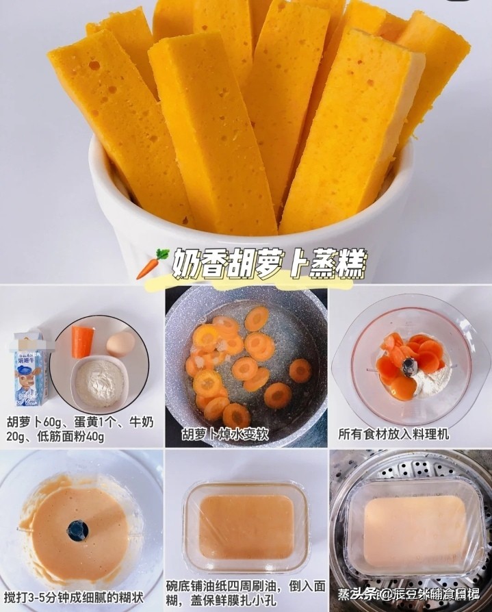 6 colorful steamed cakes suitable for babies over 8 months - iNEWS