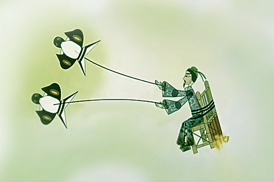 The Chinese "Flying Man" 500 years ago: the originator of the world's ...