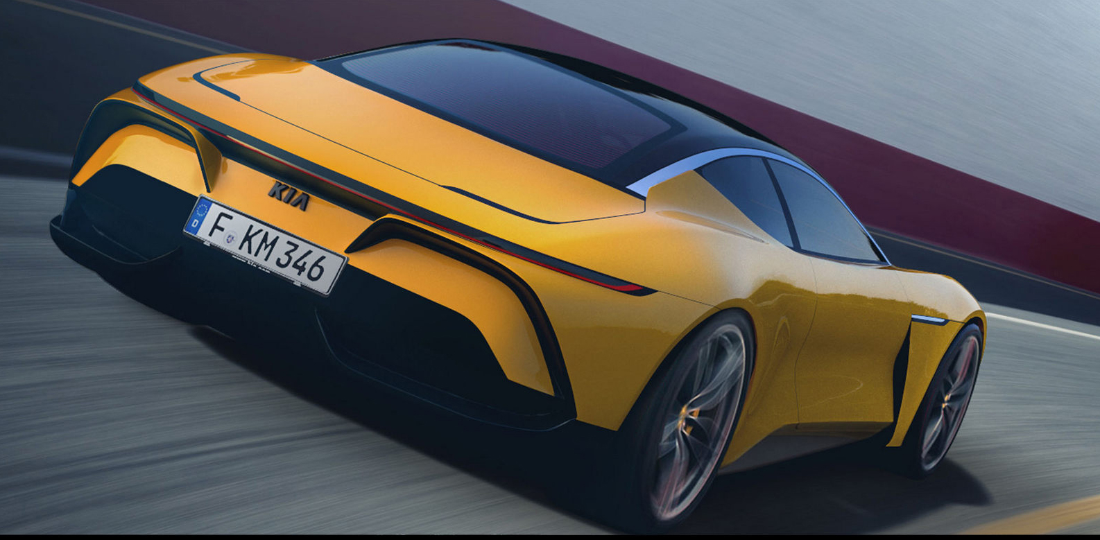 The 2025 Kia Coupe created by car designers has a strong sense of the ...