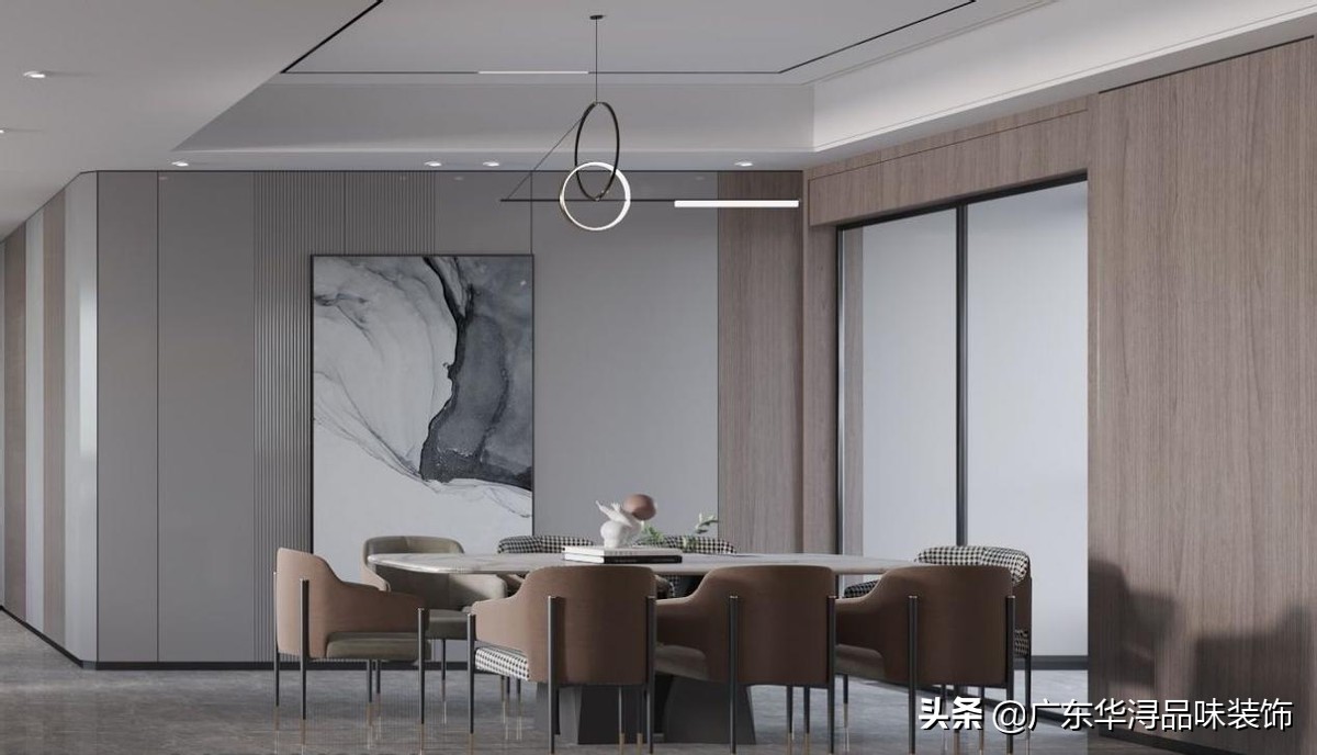 A unique space of 225 square meters modern apartment with light luxury ...