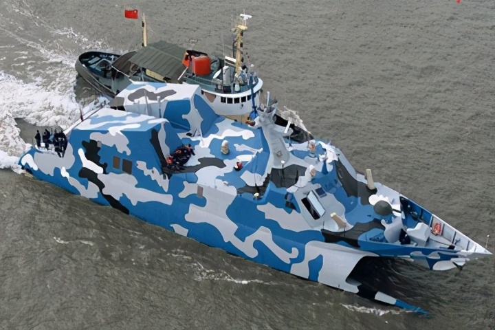 The light of "old domestic products"!022 missile boat appeared in the ...