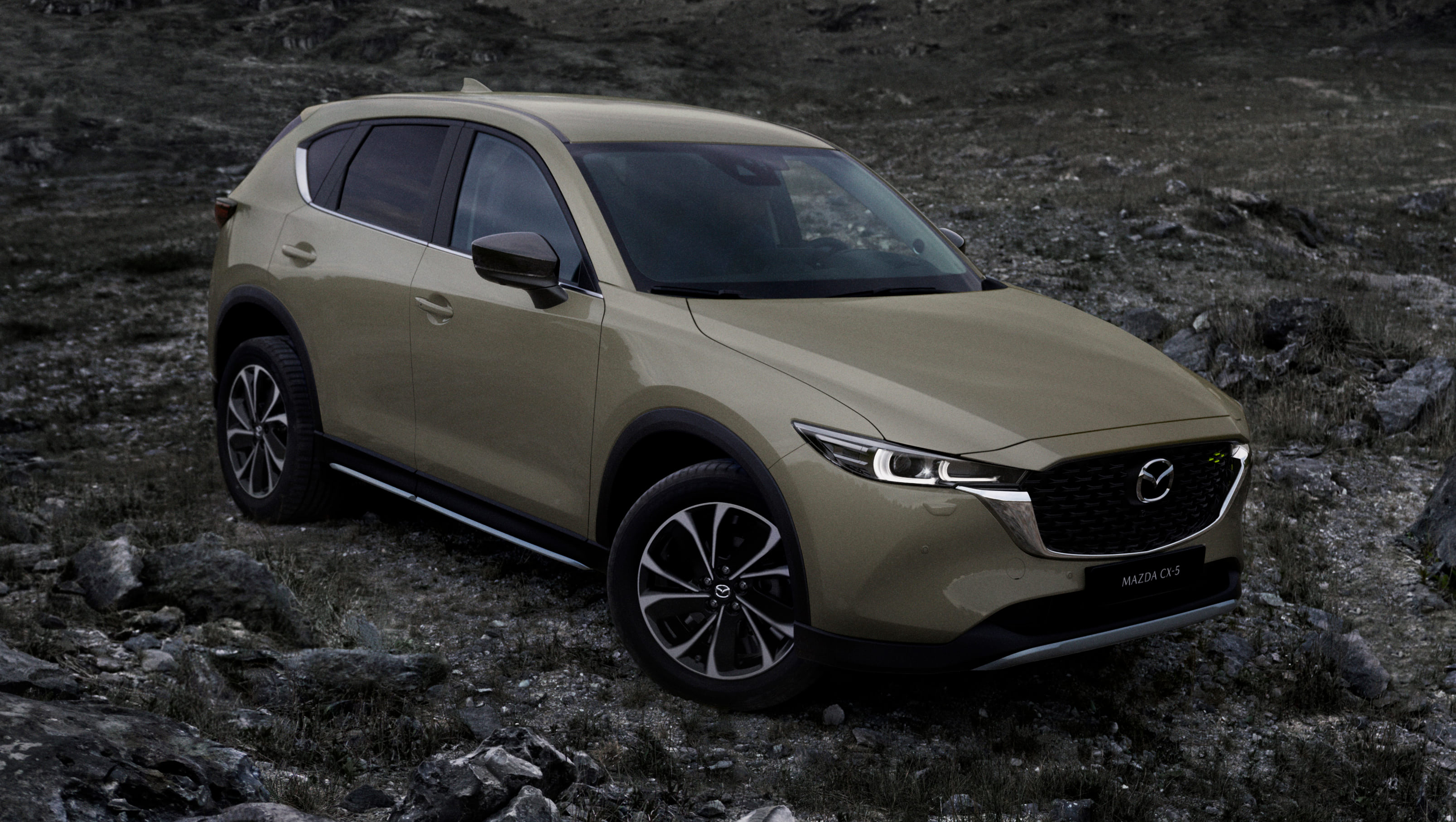 The face of "Mazda" CX-5 has changed!Lemon green on the grill ...