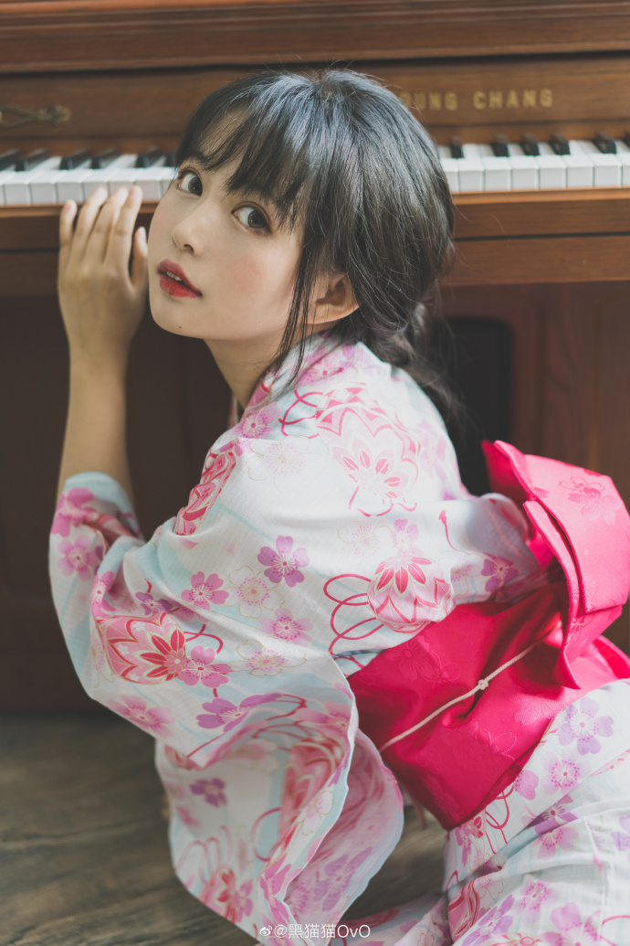 Coser Black Cat _ Kimono Girl - iNEWS