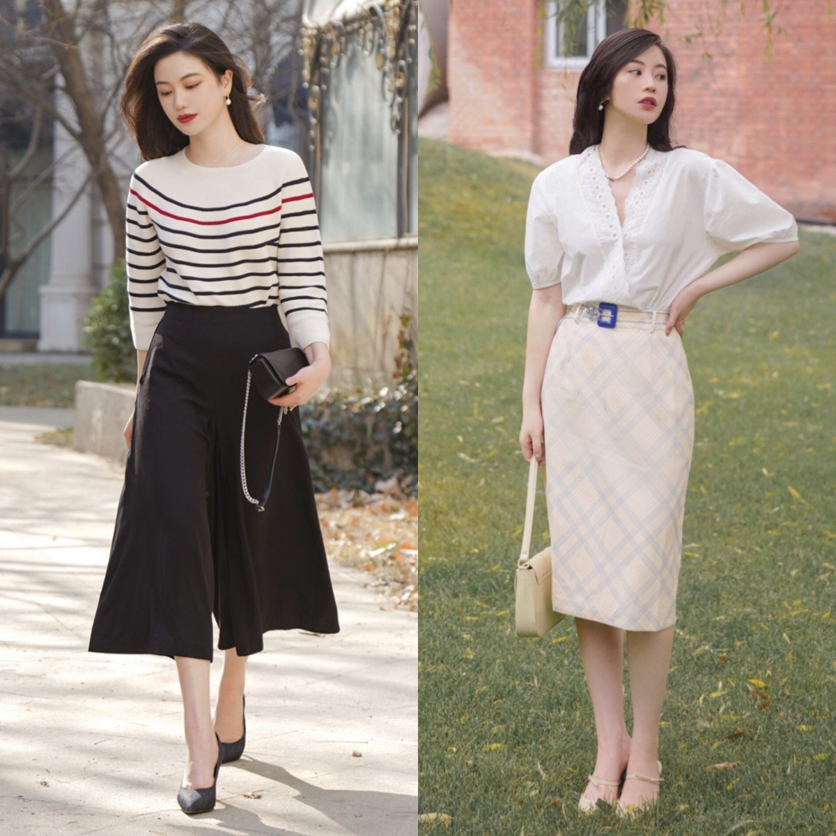 How can a 30-year-old woman wear more elegant and intellectual?Look at ...