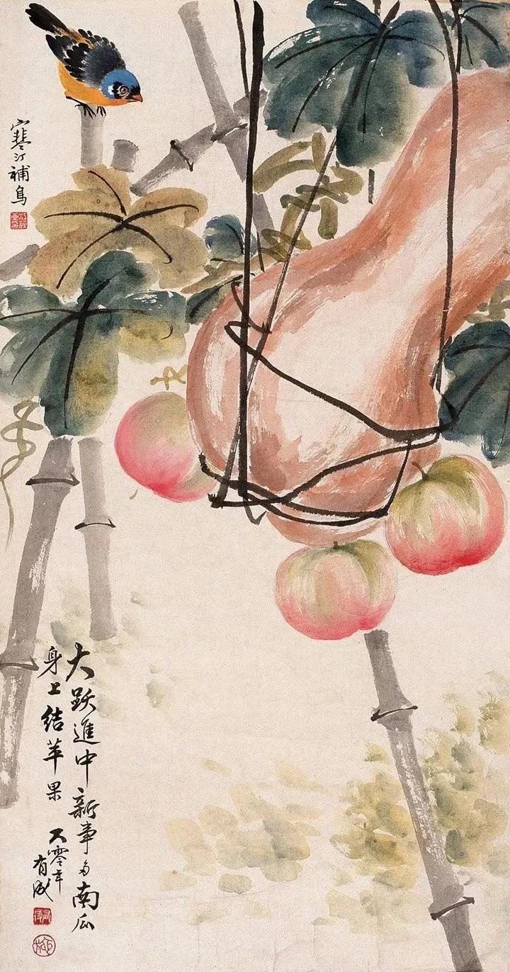 The first person of contemporary Shanghai style flower and bird ...