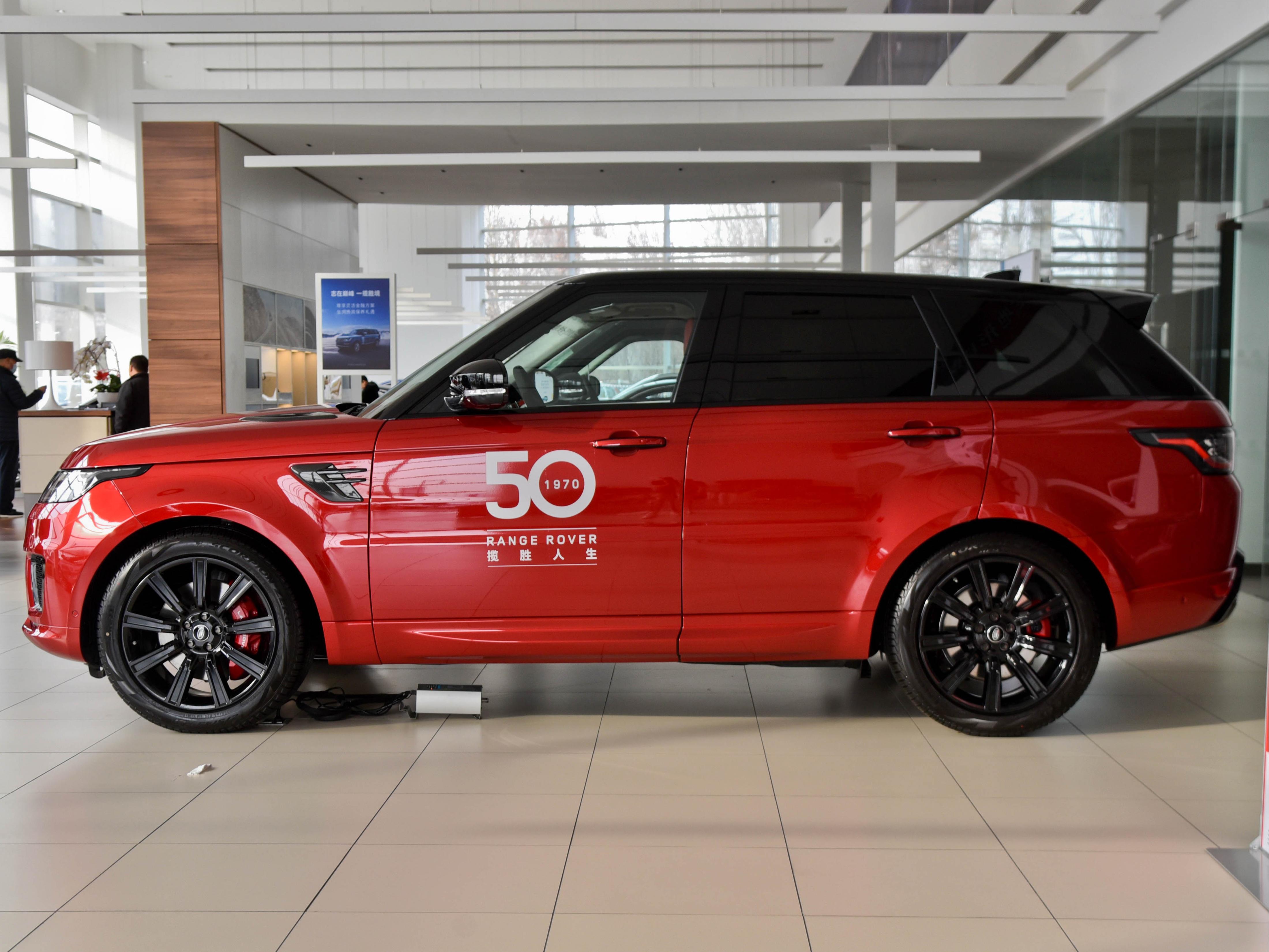 There are luxury SUVs with four-wheel drive and mid-range, and the road ...