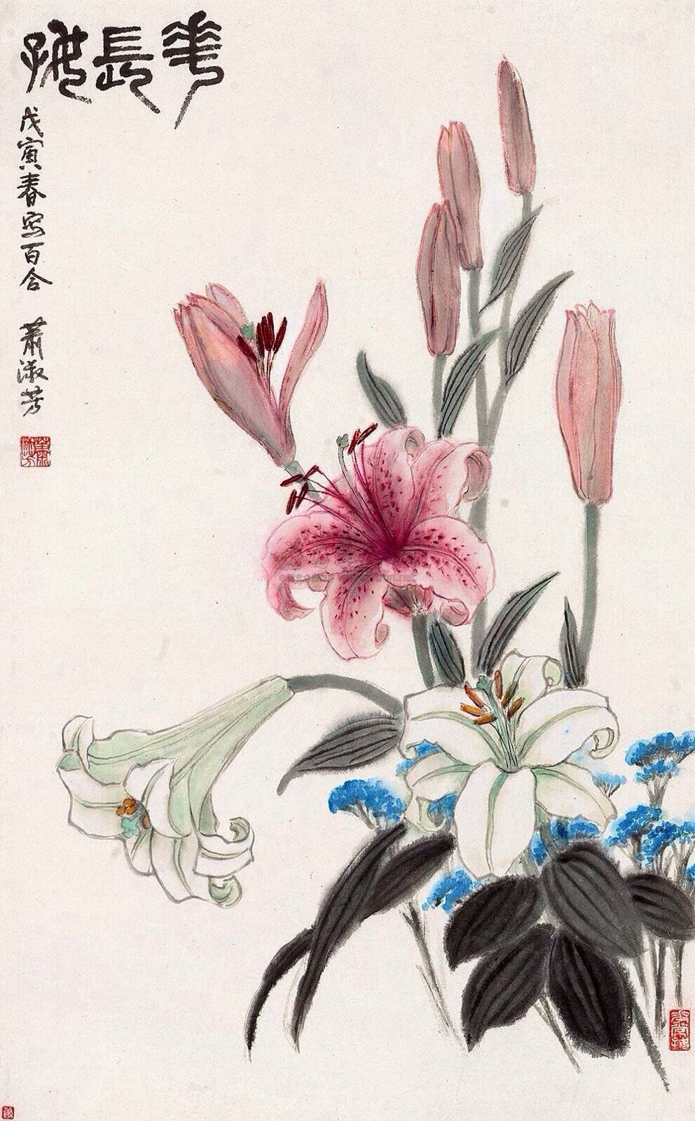 Prosperous——Appreciation of freehand flower and bird paintings of ...