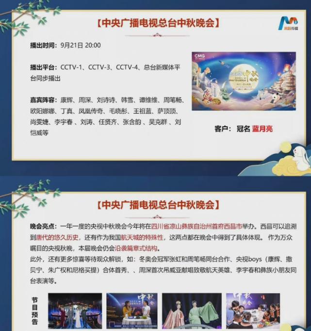 The lineup of the Mid-Autumn Festival Gala was exposed by all Davids. Zhou Shen became popular ...