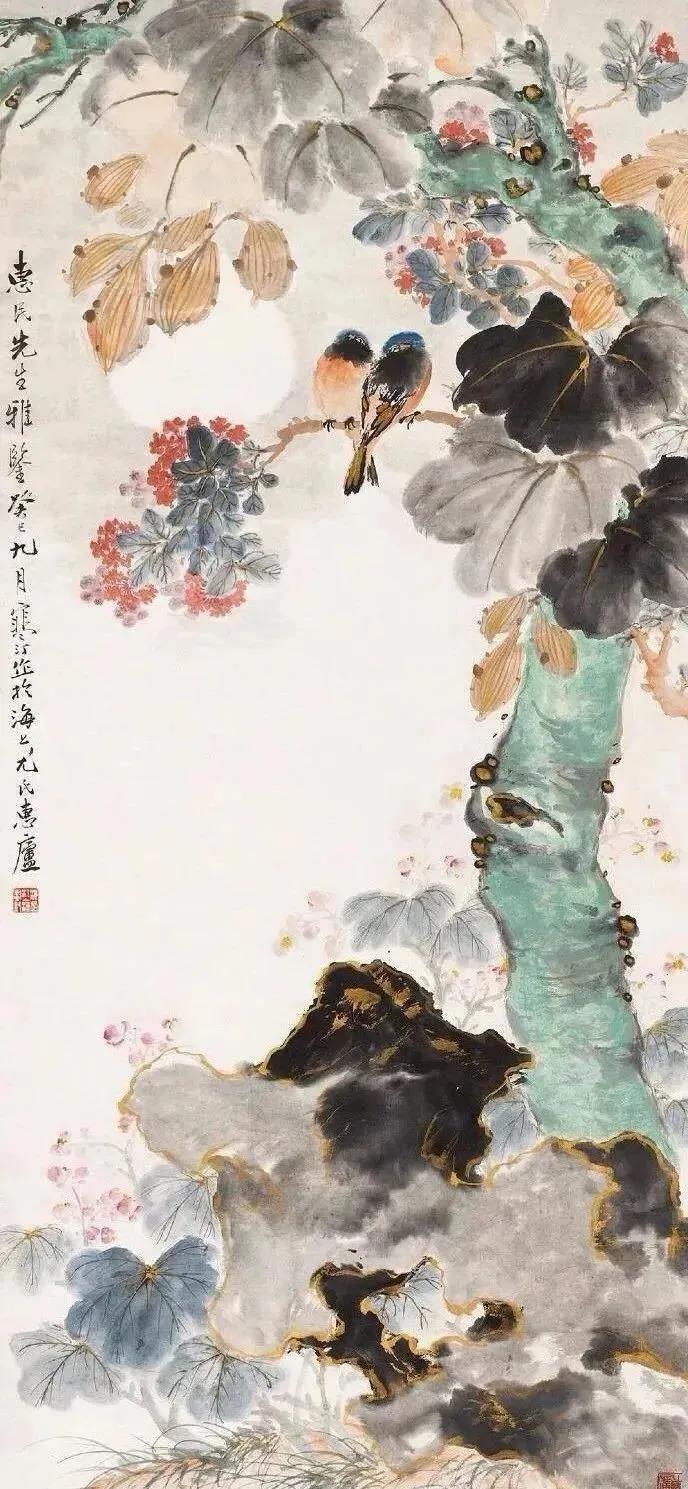 The first person of contemporary Shanghai style flower and bird ...