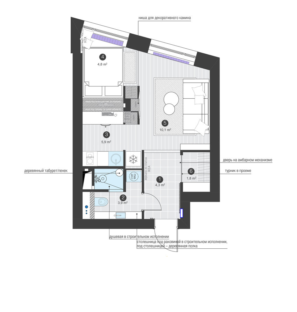 31 square meters used 130,000 renovation costs, although the small home ...
