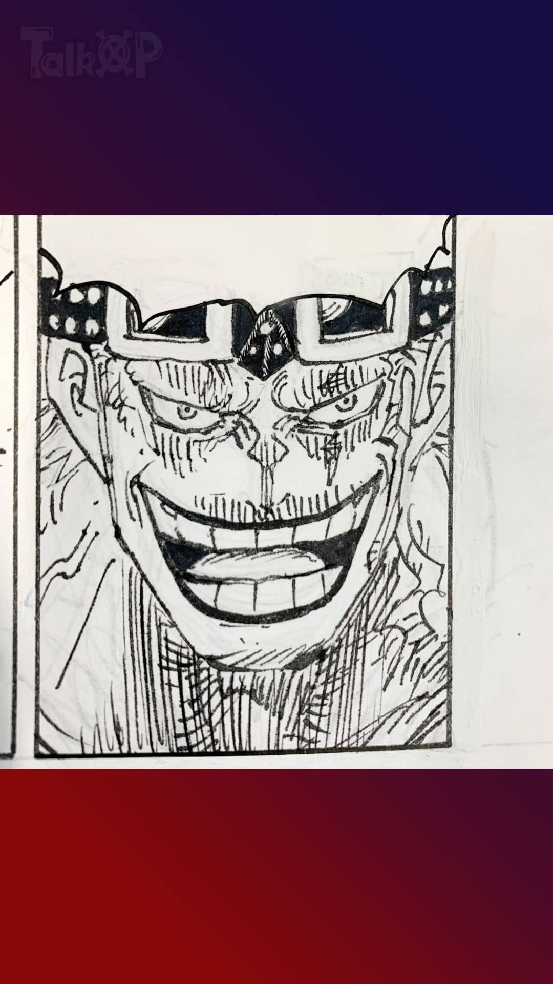 The official release of the original manuscript of One Piece Chapter ...