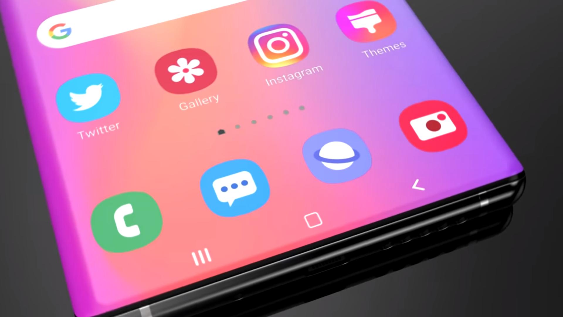 Samsung's new 5G concept phone has a screen-to-body ratio of 97.6%, and ...