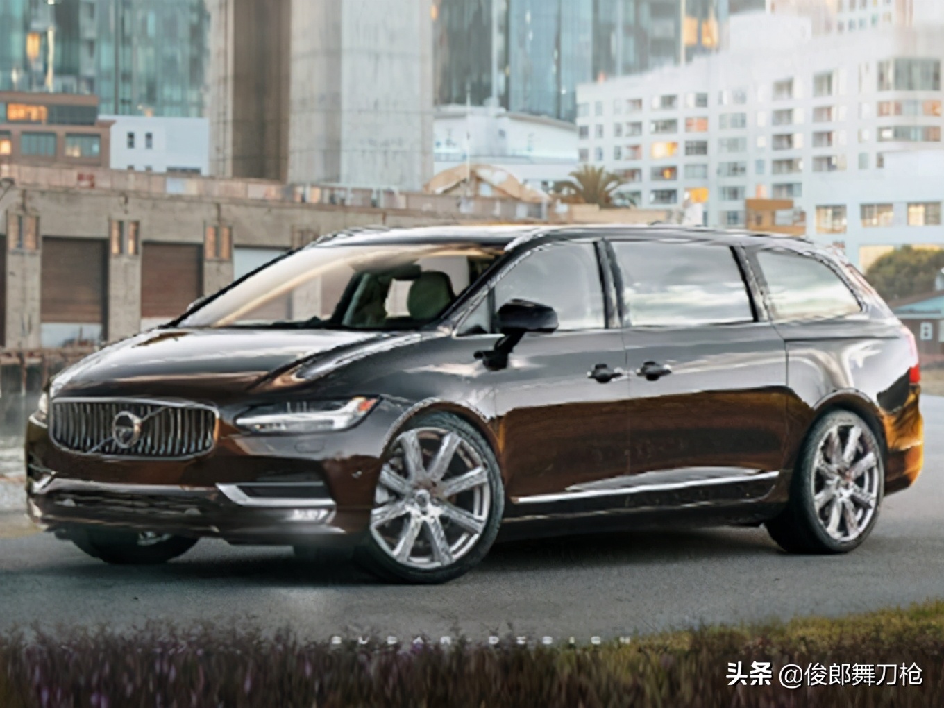 Volvo's new mpv renderings exposed, or will be based on the flagship 90 ...