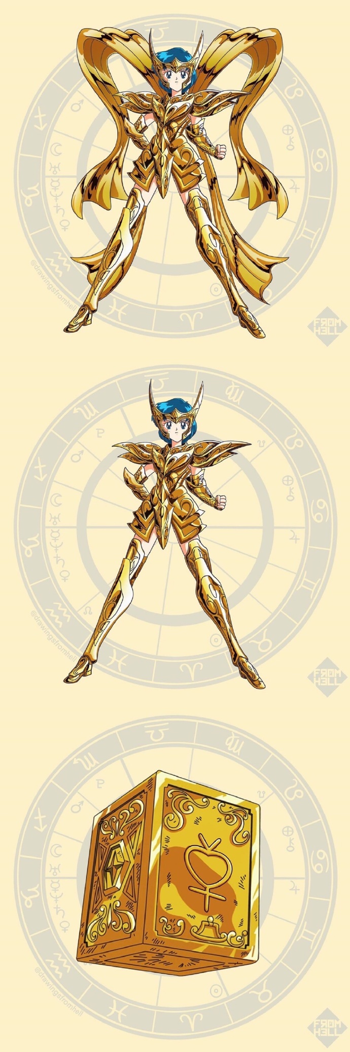 Saint Seiya 12 Constellation Theme Sailor Moon Character Illustration ...