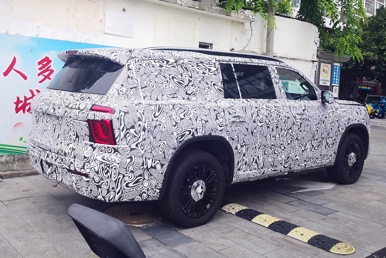 Hongqi's new luxury SUV real car exposed, with a strong aura, sunflower ...