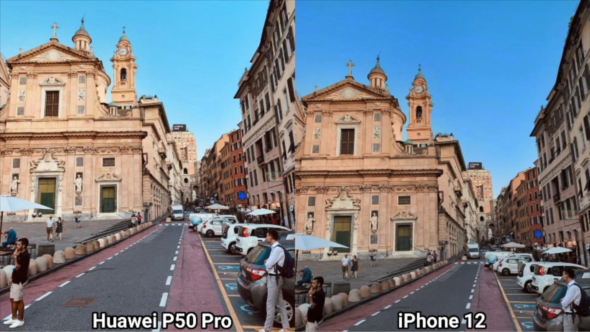 Real photos of Huawei P50Pro and iPhone12: how big is the gap between 4 lenses and 2 lenses - iNEWS