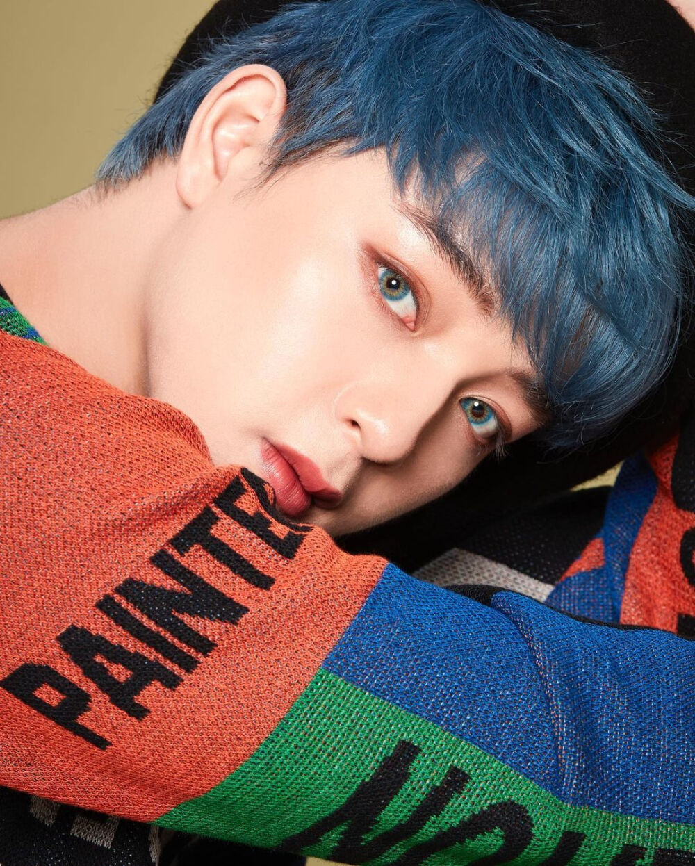 Thai boy blue hair style: sweetheart yyds, Mr. Miao is easy to control ...